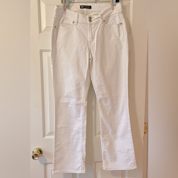 Levi's | Jeans | Levi Low Rise 523 Curvy Straight Y2k 200s White Cream ...